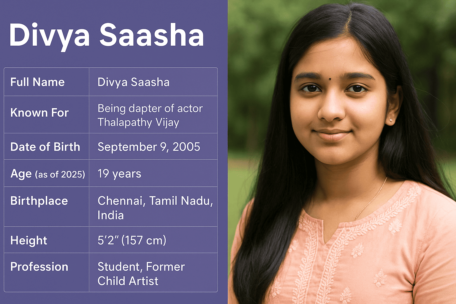 Vijay Daughter Age: Bio, Family, Education, Career & More